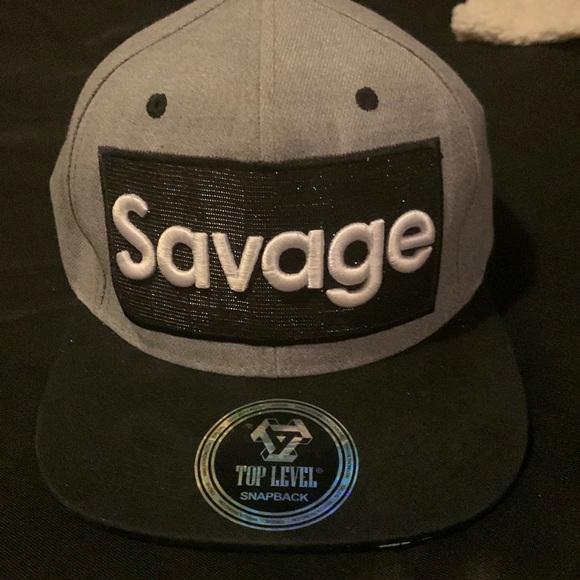 Savage | Accessories | Gray And Black Savage Hat | Poshmark